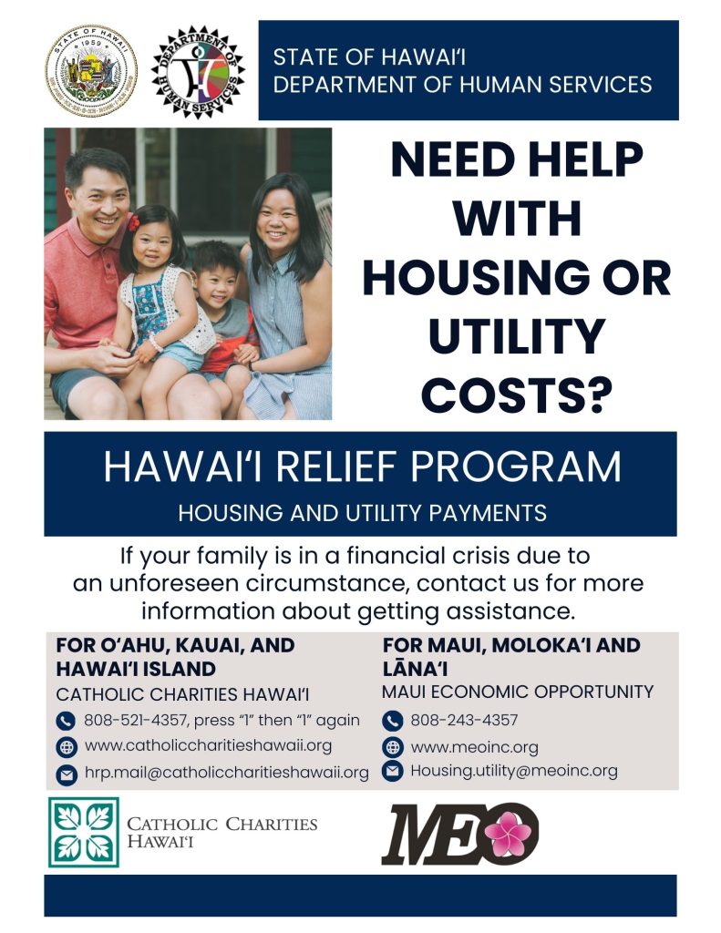 Department of Human Services | HAWAI‘I RELIEF PROGRAM FAQs – SUPPORT ...